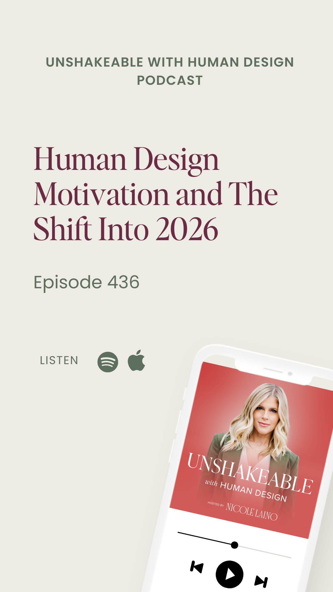 Human Design Motivation and The Shift Into 2026 - Unshakeable with ...